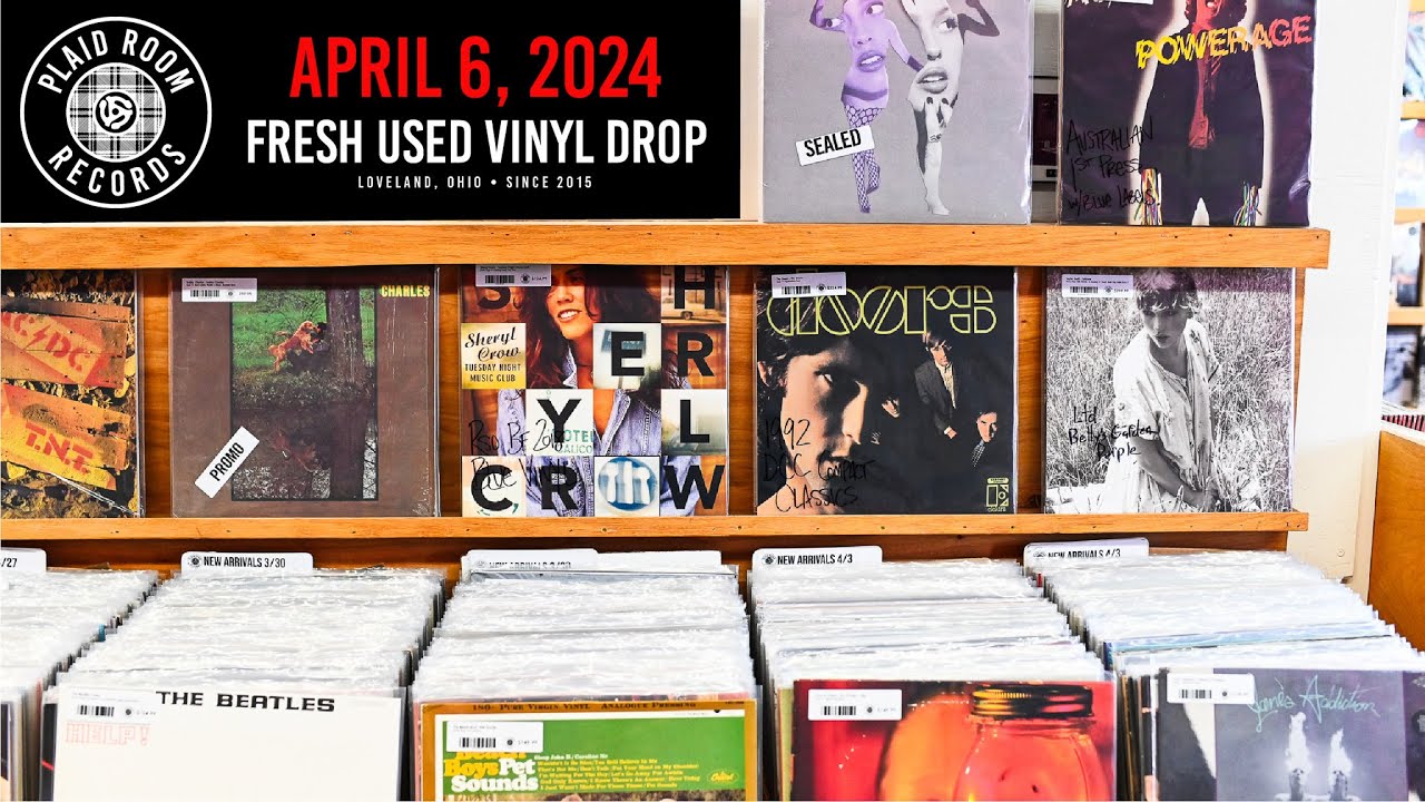 Fresh Used Vinyl Drop - Saturday, April 6th - Plaid Room Records - YouTube