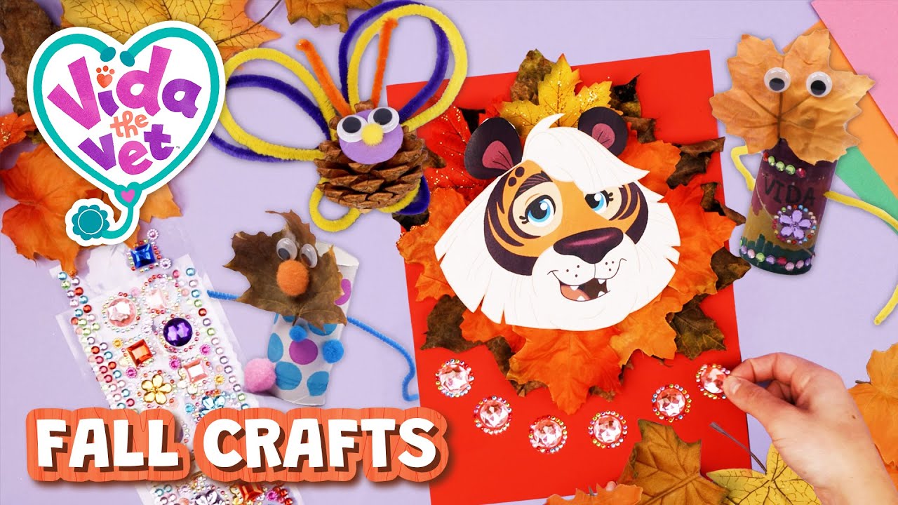 Fall Crafts 🍂 | Vida the Vet | Activities for Kids - YouTube