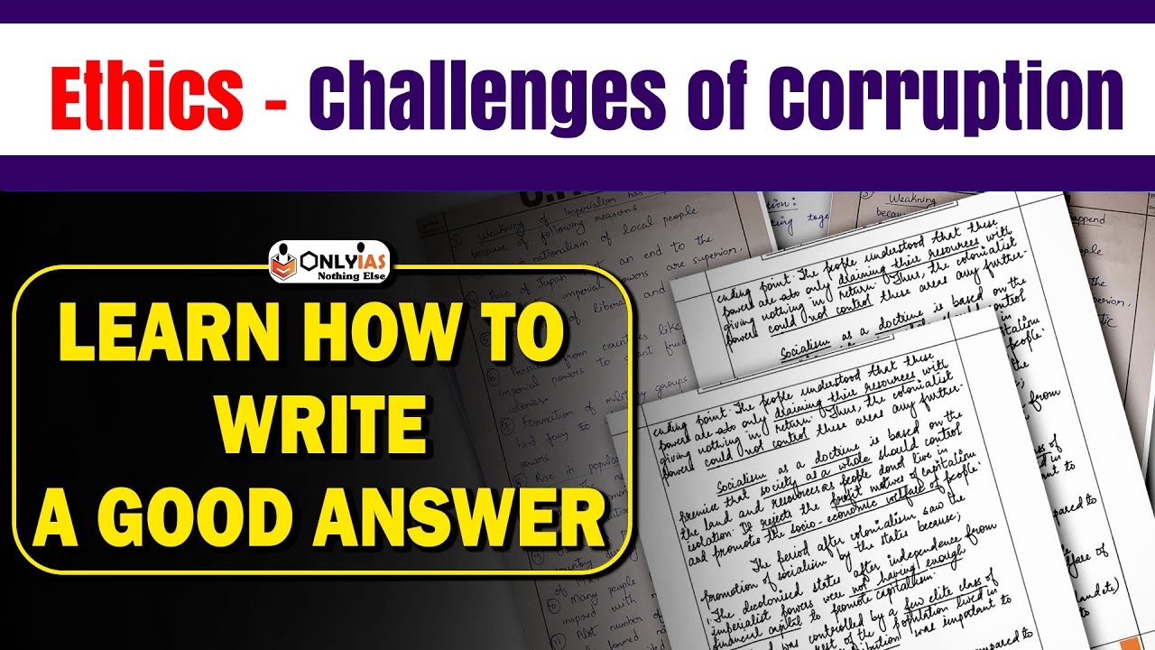Ethics - Challenges of Corruption | 60 Days Answer writing Program ...