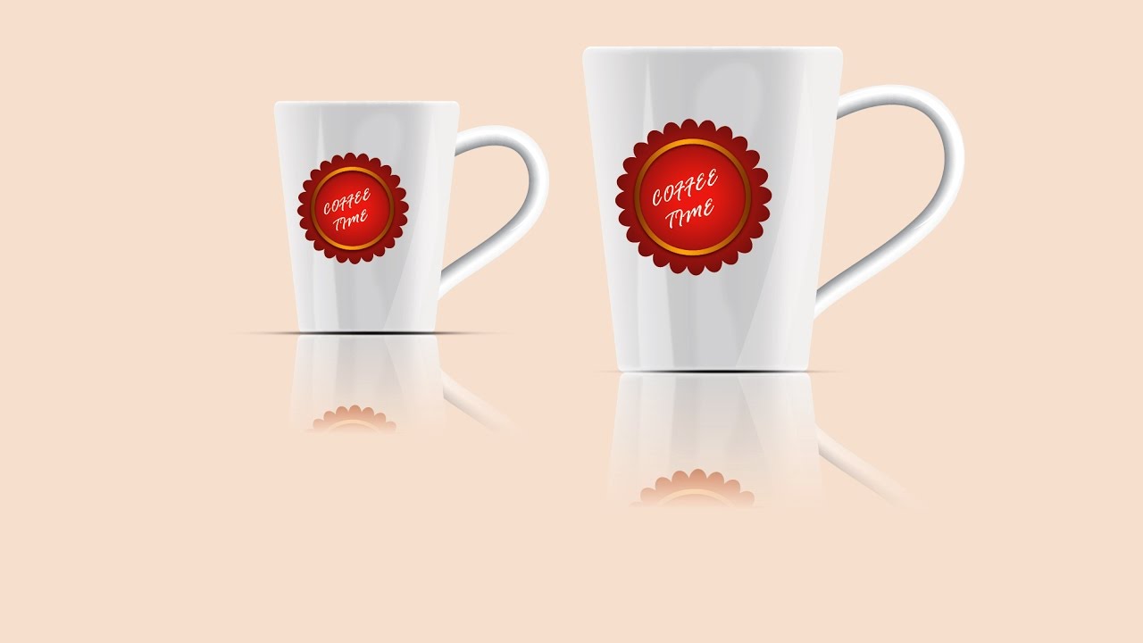 Illustrator Coffee cups in Adobe illustrator CC Tutorial - YouTube