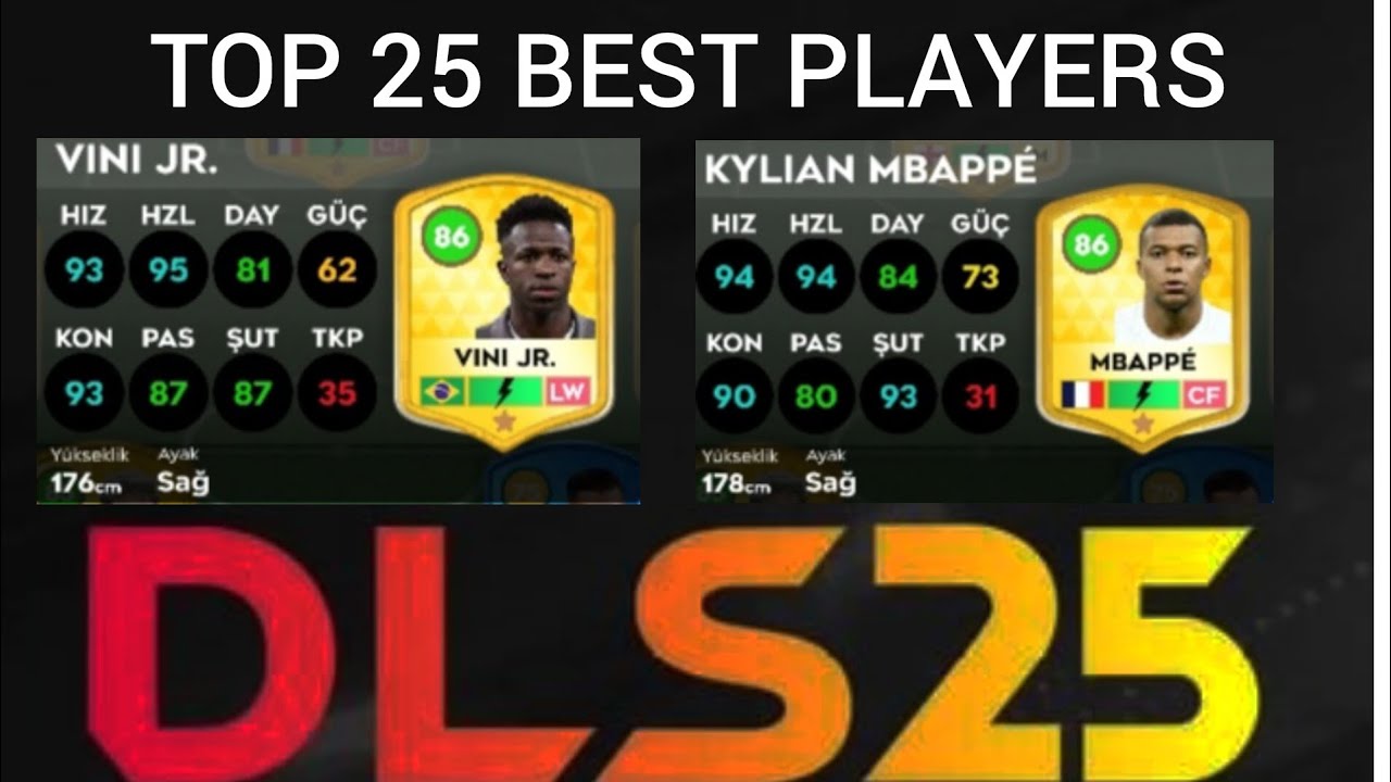 DLS 25| TOP 25 BEST PLAYERS AFTER NEW UPTADE İN DLS 25| En iyi 25 ...