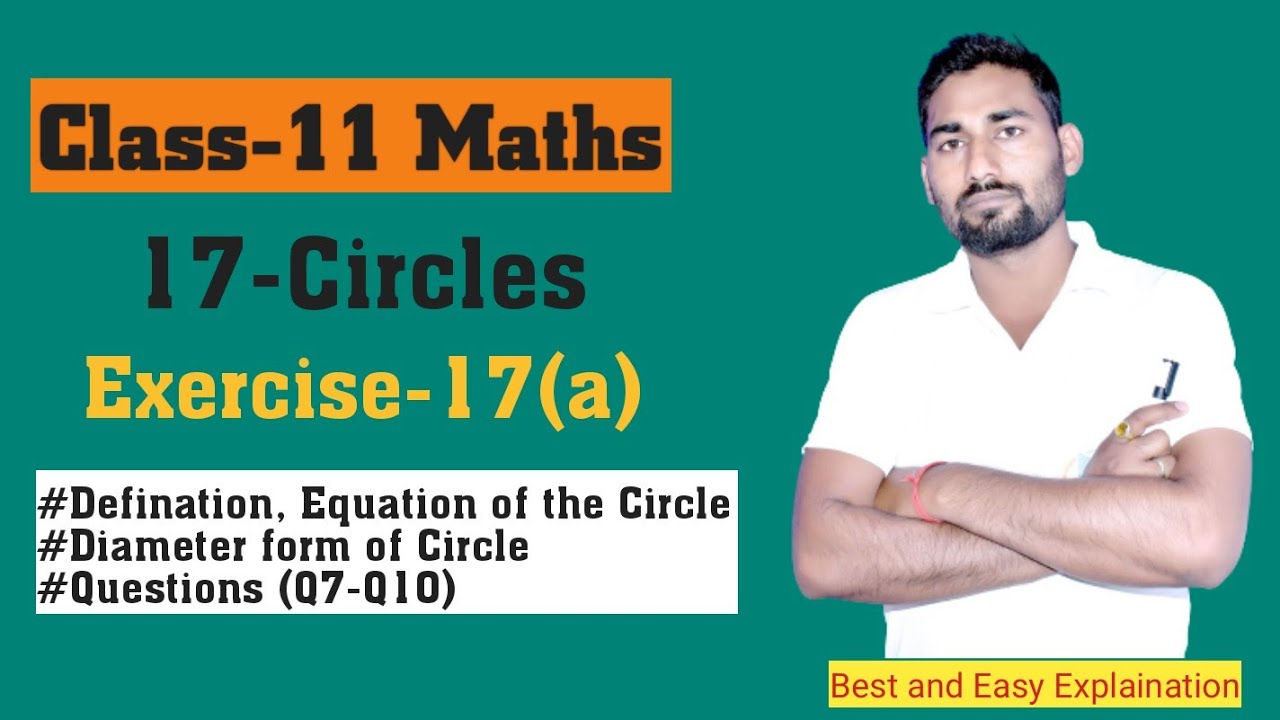 Circles Class 11 Maths | Coordinate Geometry | Chapter 17 | Ex-17(a) Q7 ...