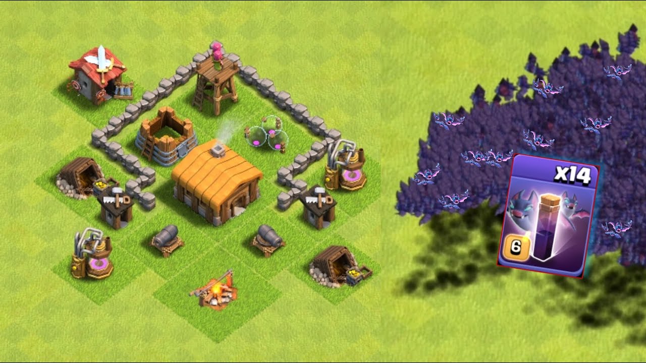 Bat Spell Army vs Every Town Hall | Clash Of Clans - YouTube
