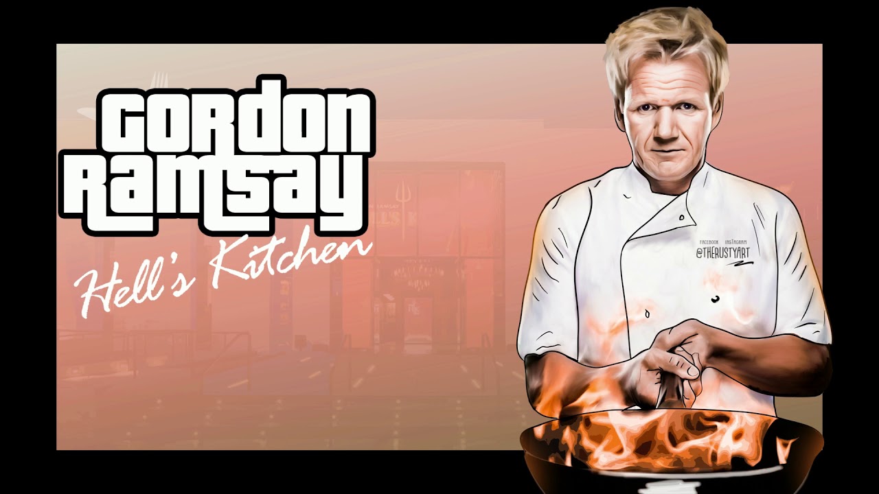 Gordon Ramsay Hell's Kitchen GTA Inspired art and animation - YouTube