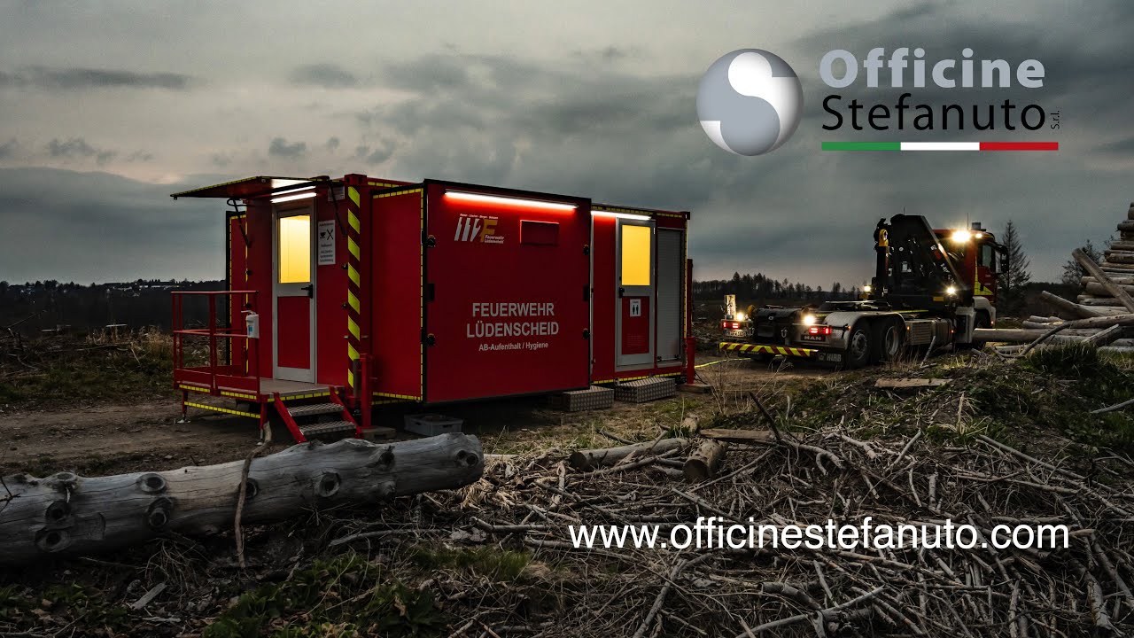 New expandable Mobile Command Unit for the firefighters - YouTube