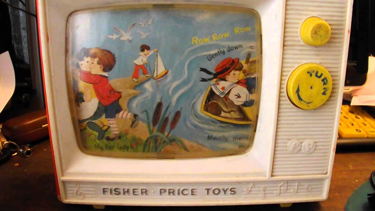 Fisher Price Vintage TV Toy - YouTube