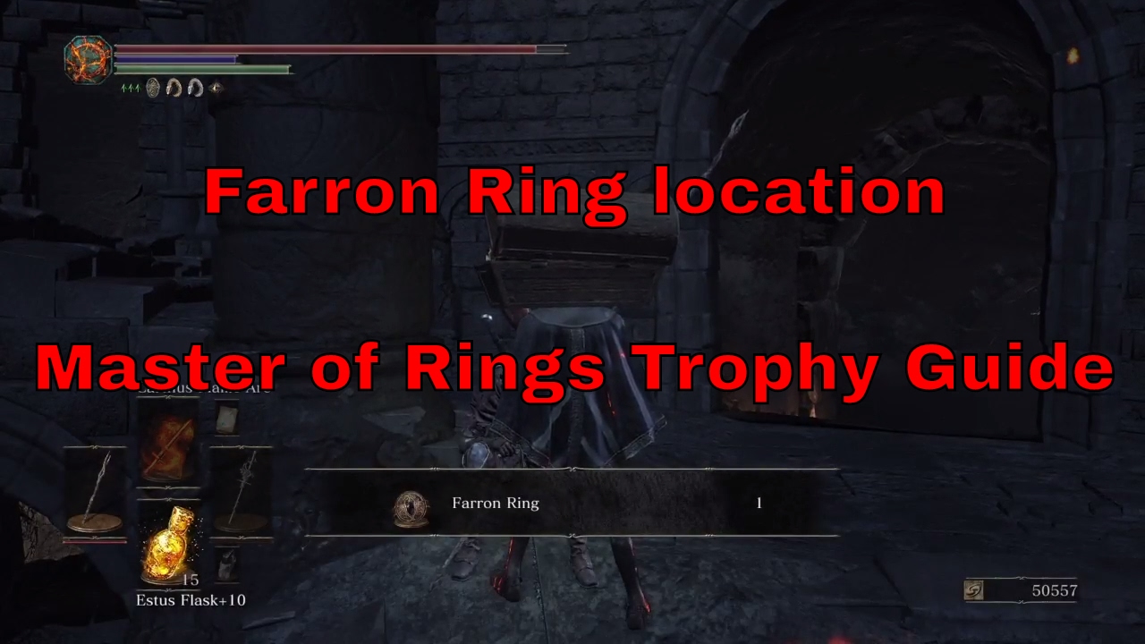 Dark Souls III - Farron Ring location [Master of Rings Trophy] - YouTube