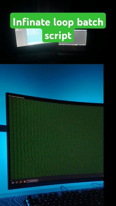 Infinite loop script #computerscience #batch #cybersecurity #computertricks - YouTube