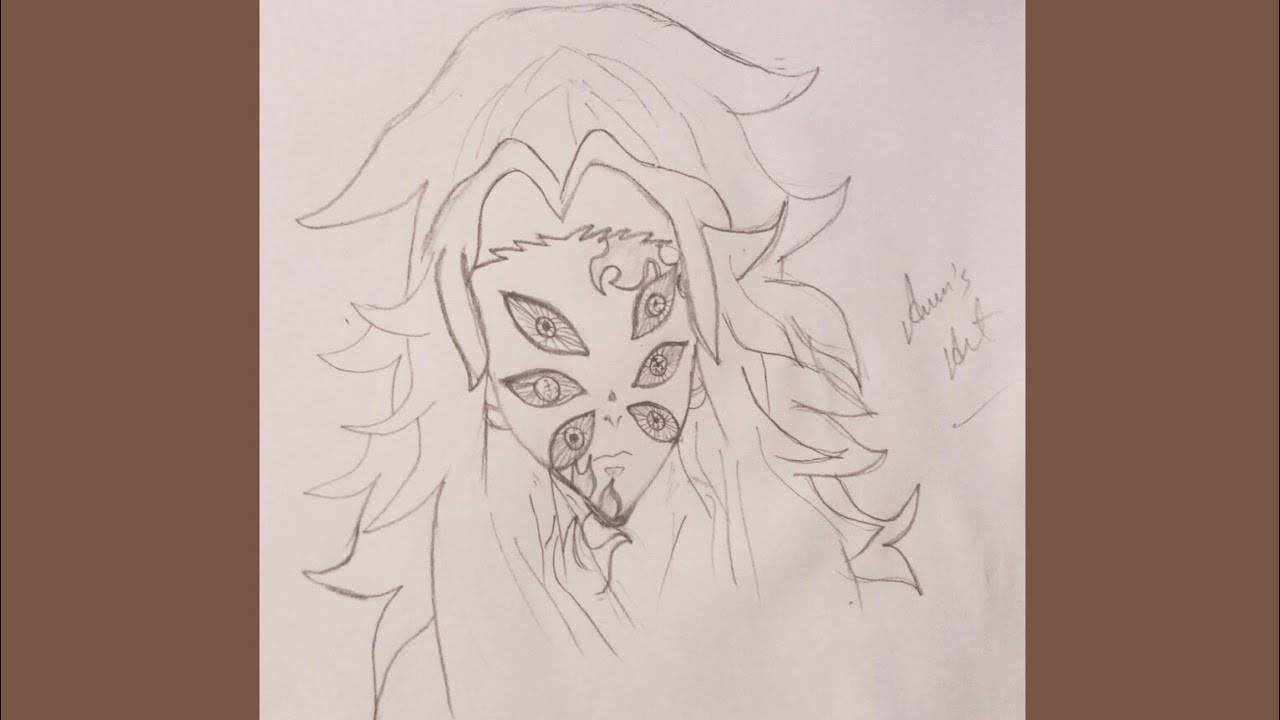 How to draw Kokushibo step by step | Demon Slayer | Amun's Art - YouTube