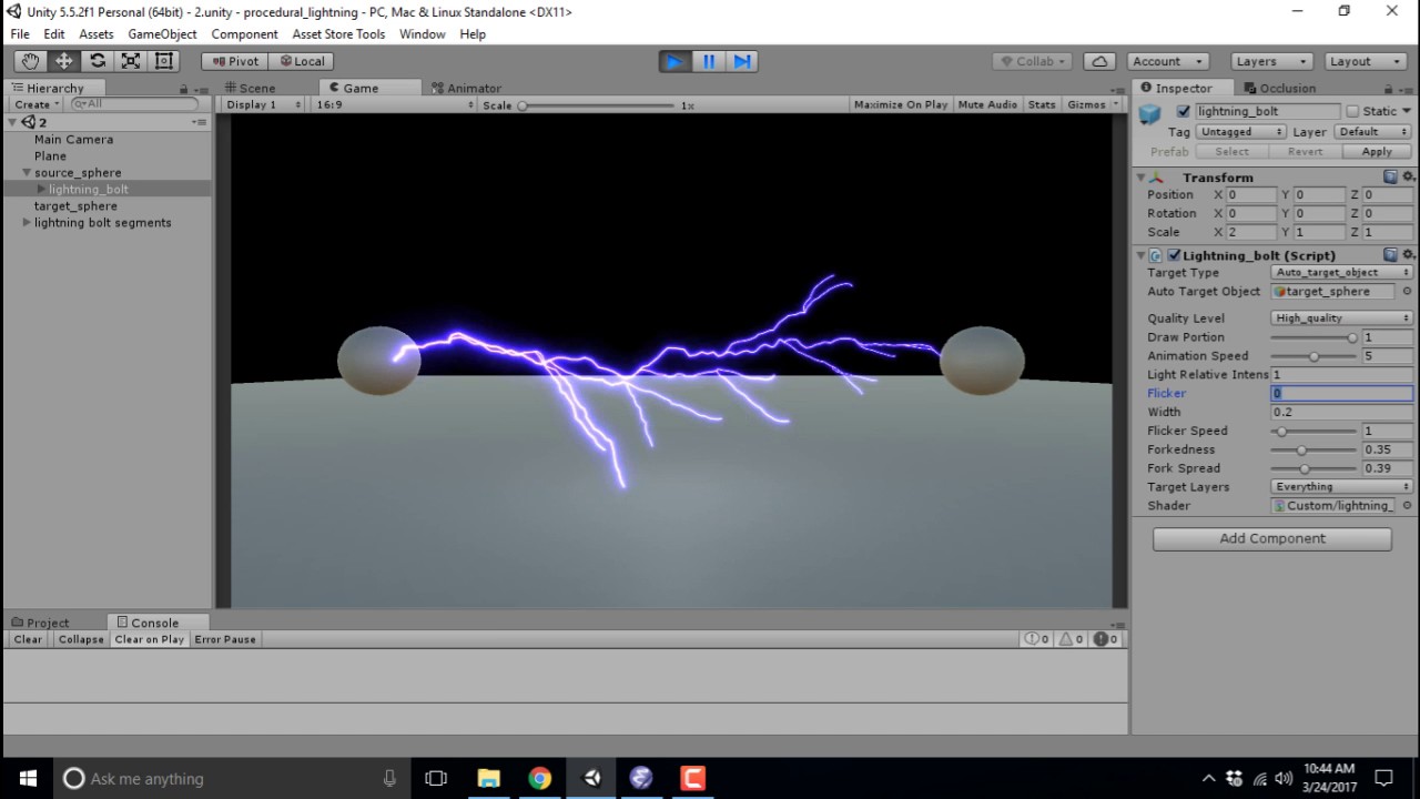 Physics Based Lightning - Controls and Options - YouTube