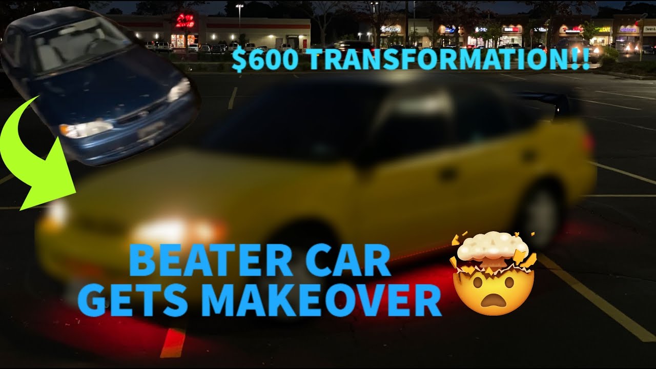 BEATER CAR GETS MAKEOVER 2023 | 25 YEAR OLD CAR GETS MAKEOVER - YouTube