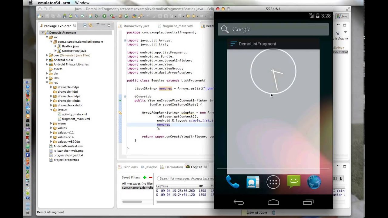 Android : Fragments, ListFragment et communication avec Activity ...