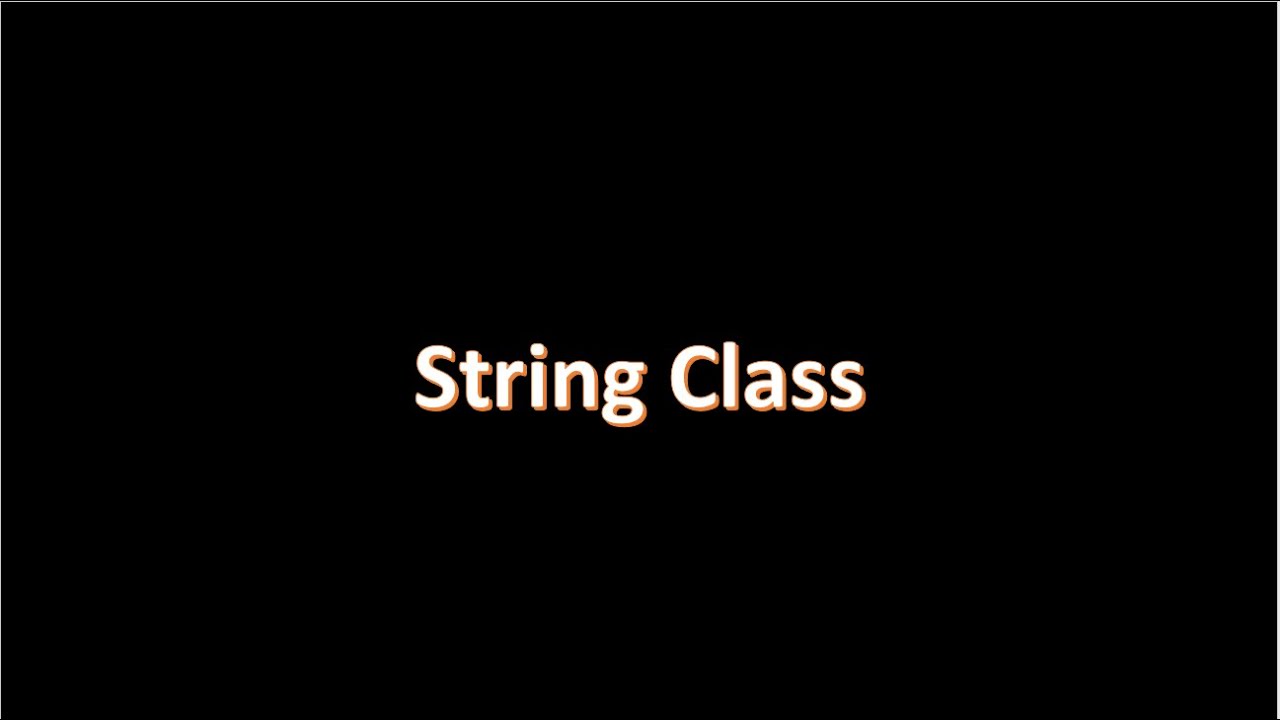 String Class Youtube 9361