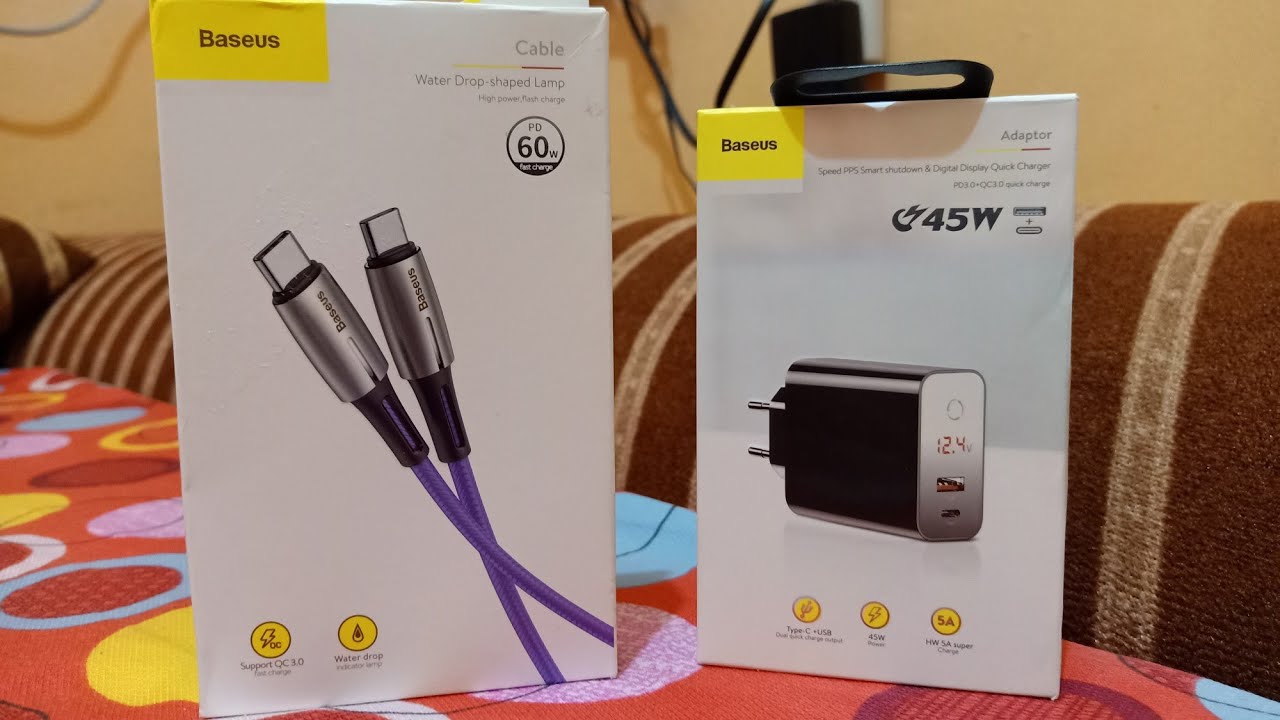 How to Turbo Charge your Poco F1 ( Baseus Pd charger and Cable Unboxing ...