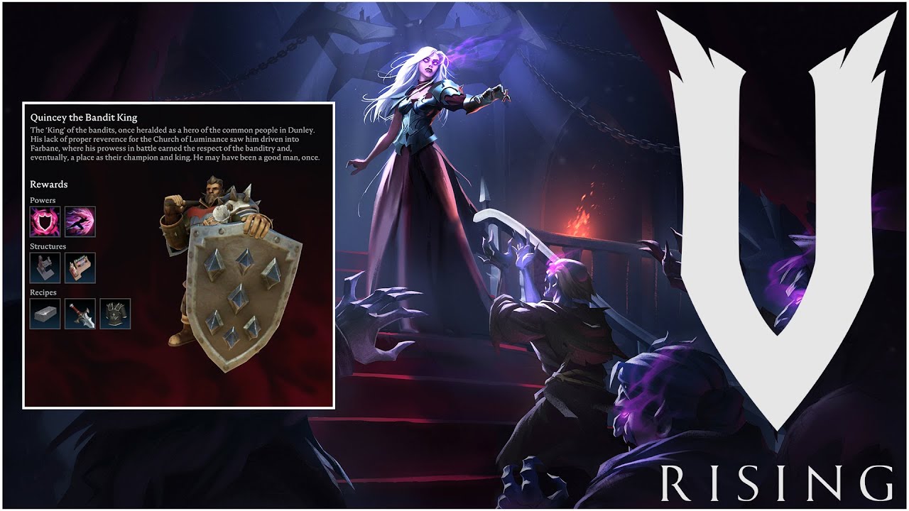 V Rising - Quincey the Bandit King Boss fight and location (to unlock ...