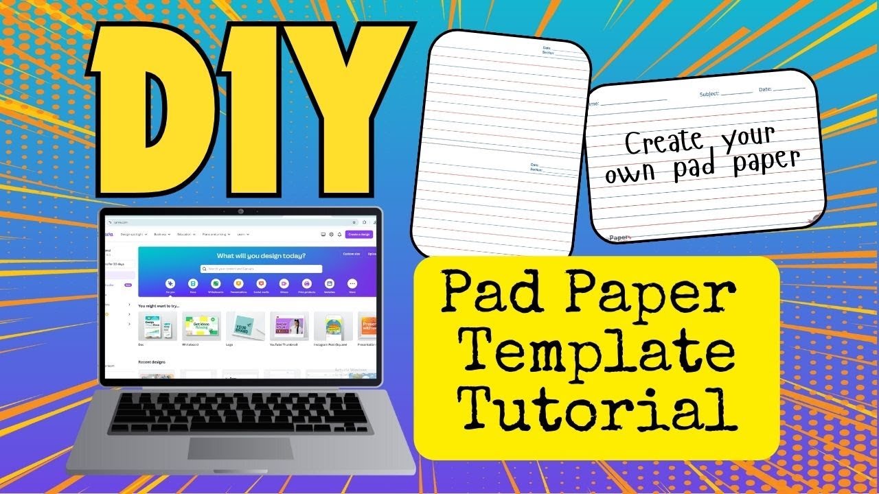 Paano Gumawa ng Pad Paper Gamit ang Canva | Customized Grade 1 Pad ...