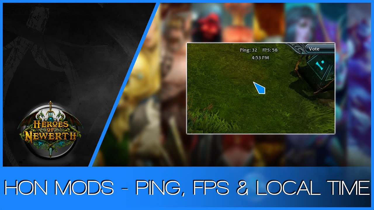 HON MODS - Ping/Fps/Local Time & Movable Frames - YouTube