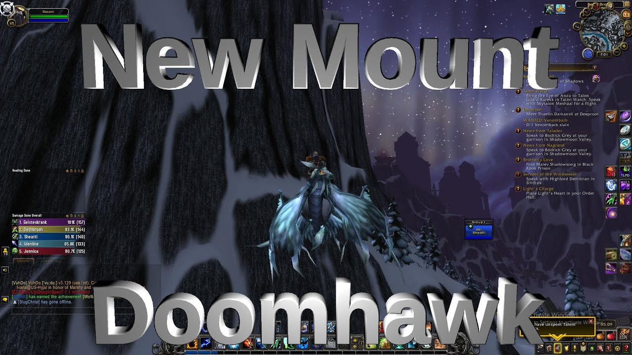 WoW - How to get the New Illidari Doomhawk Mount - 100% drop rate ...