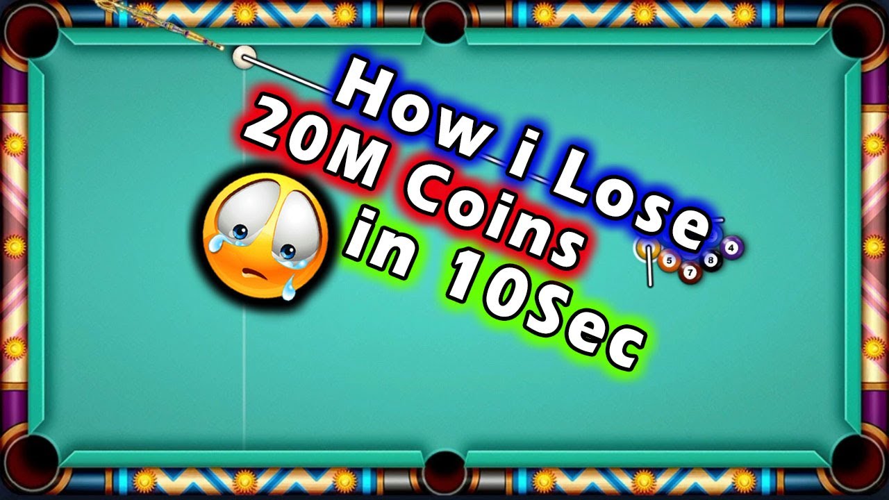 How I Lose 20M Coins in 10 Sec 🙀 8 BALL POOL 9 BALL ONE SHOT WIN FAIL ...