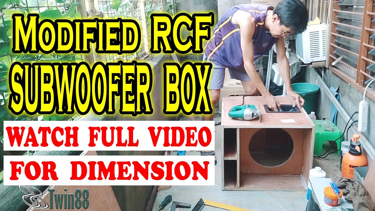 Modified RCF Subwoofer box design | DIY Subwoofer BOX with Dimension ...