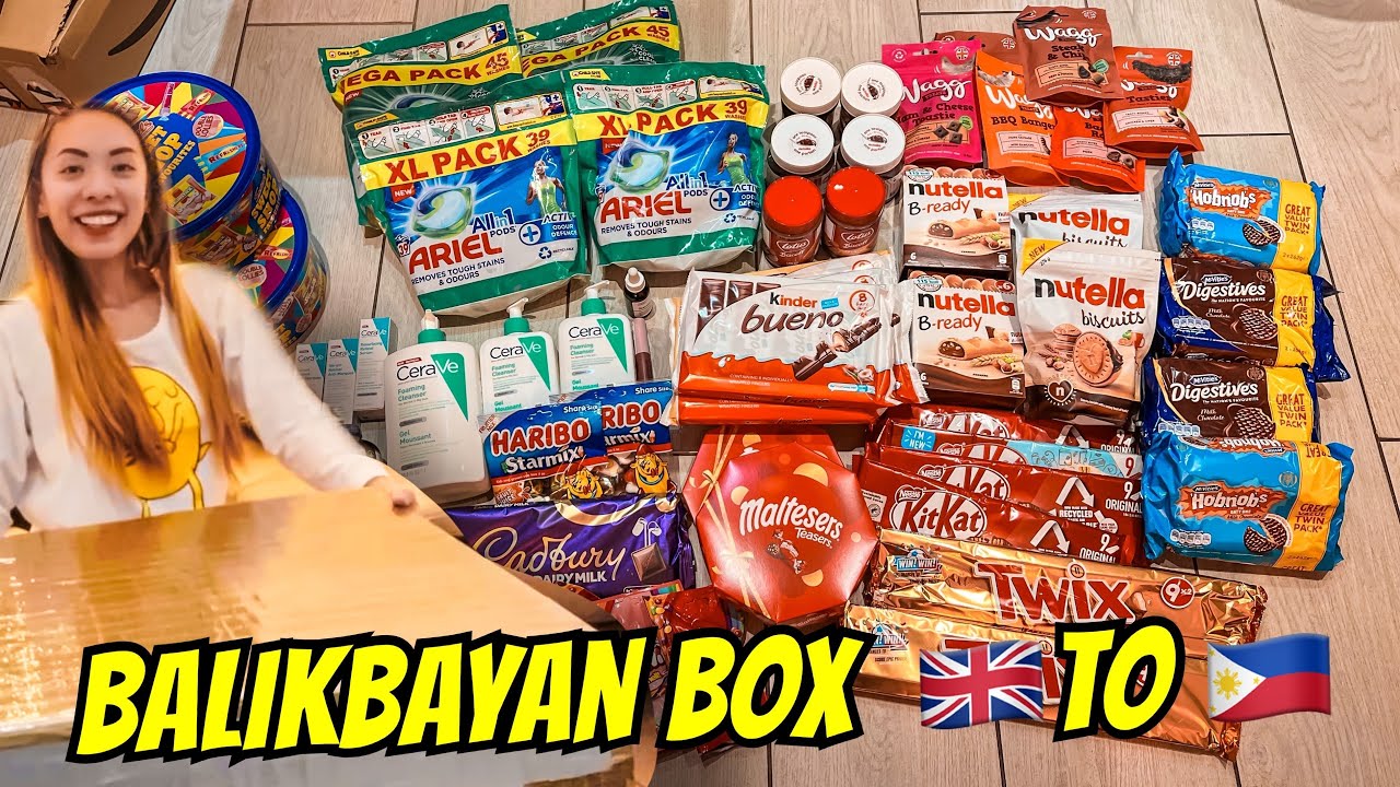 PACKING MY FIRST BALIKBAYAN BOX - UK TO THE PHILIPPINES - YouTube