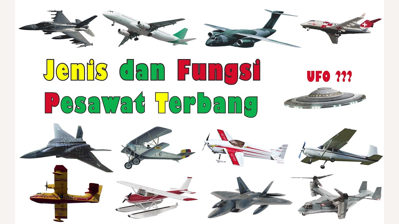 Jenis Pesawat Dan Fungsi Pesawat || Pesawat Tempur, Cargo, Amfibi ...