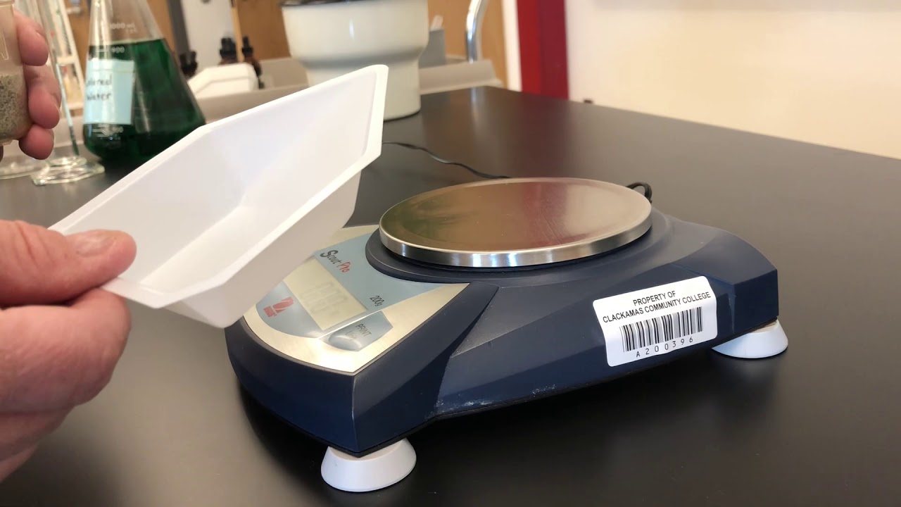 BI-112 Using a Scale & Taring - YouTube