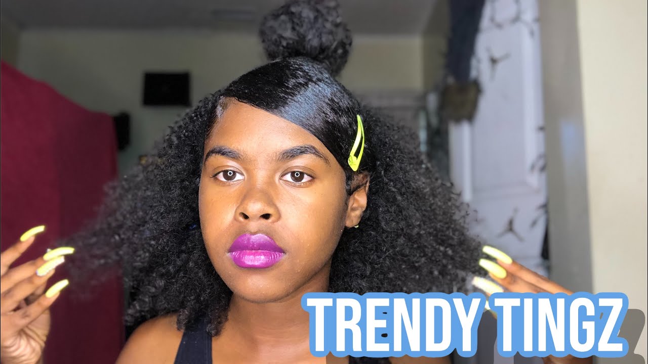A New Style For Natural Hair ft Alibele Hair - YouTube