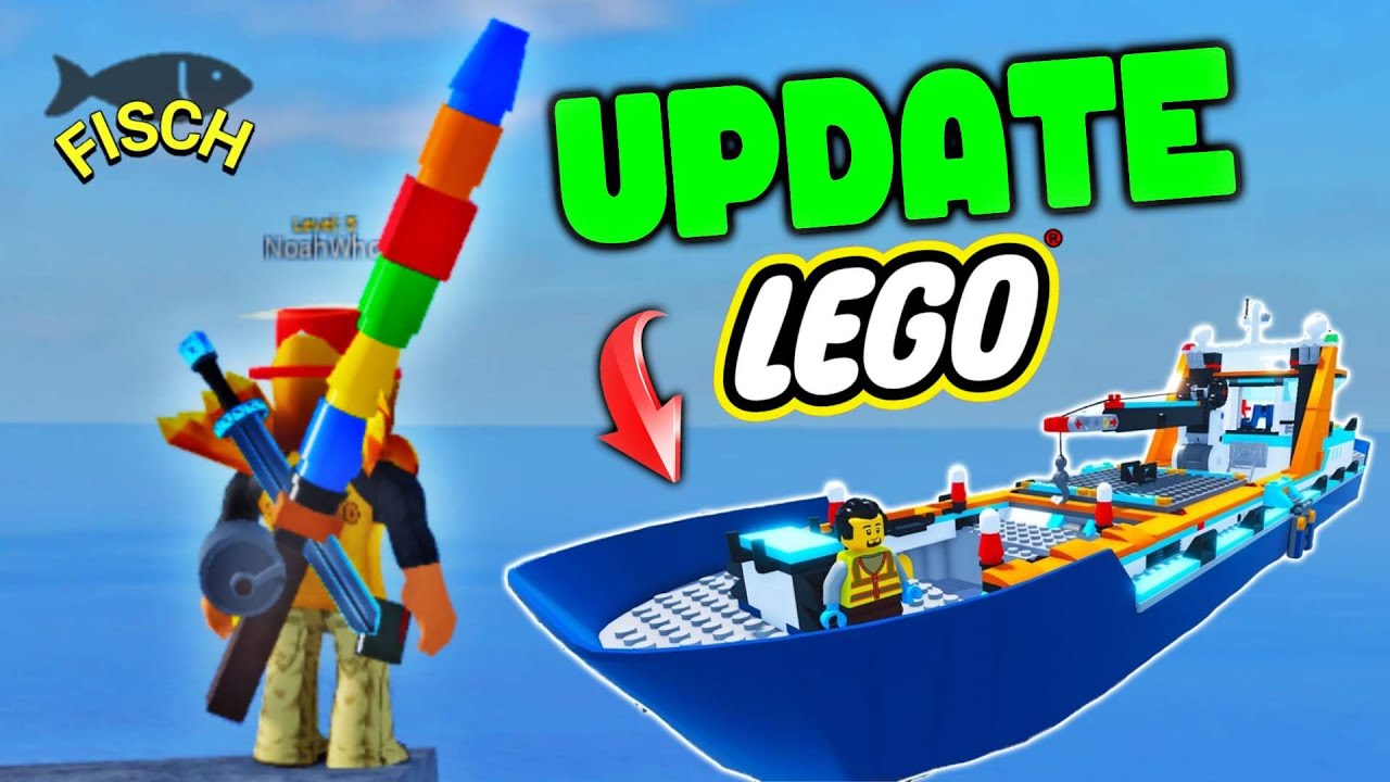 UPDATE FISCH 🎣 TESTANDO TUDO DA NOVA UPDATE LEGO 🧩 LEGO UPDATE 🔥#fisch ...