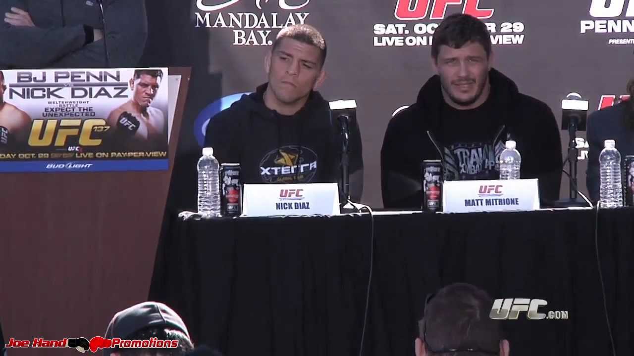 UFC 137 Pre-Press Conference Highlight Penn v Diaz - YouTube