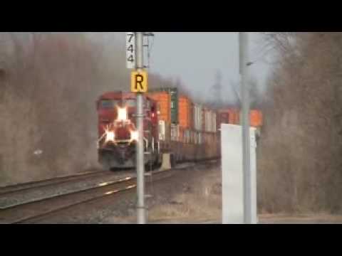 CP 9642 stack BLASTS through Finch - YouTube