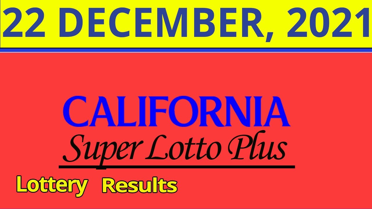 Super Lotto Plus Lottery drawing for December 22, 2021 - YouTube