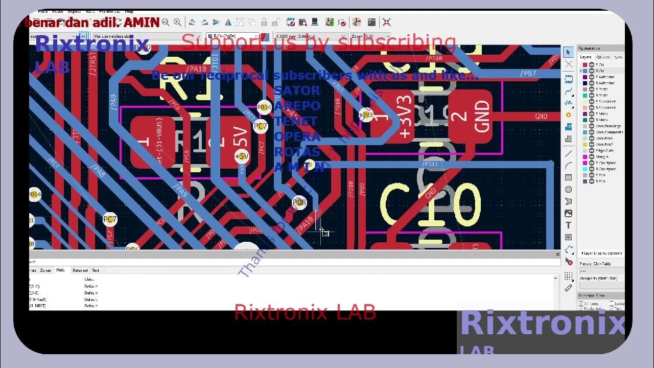 Rangkain STM32F103 pcb kicad KM718 - YouTube