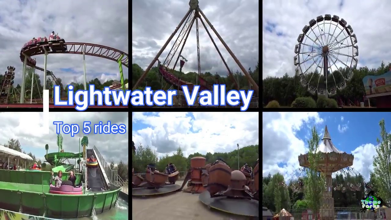 Lightwater Valley top 5 rides 2017 - YouTube