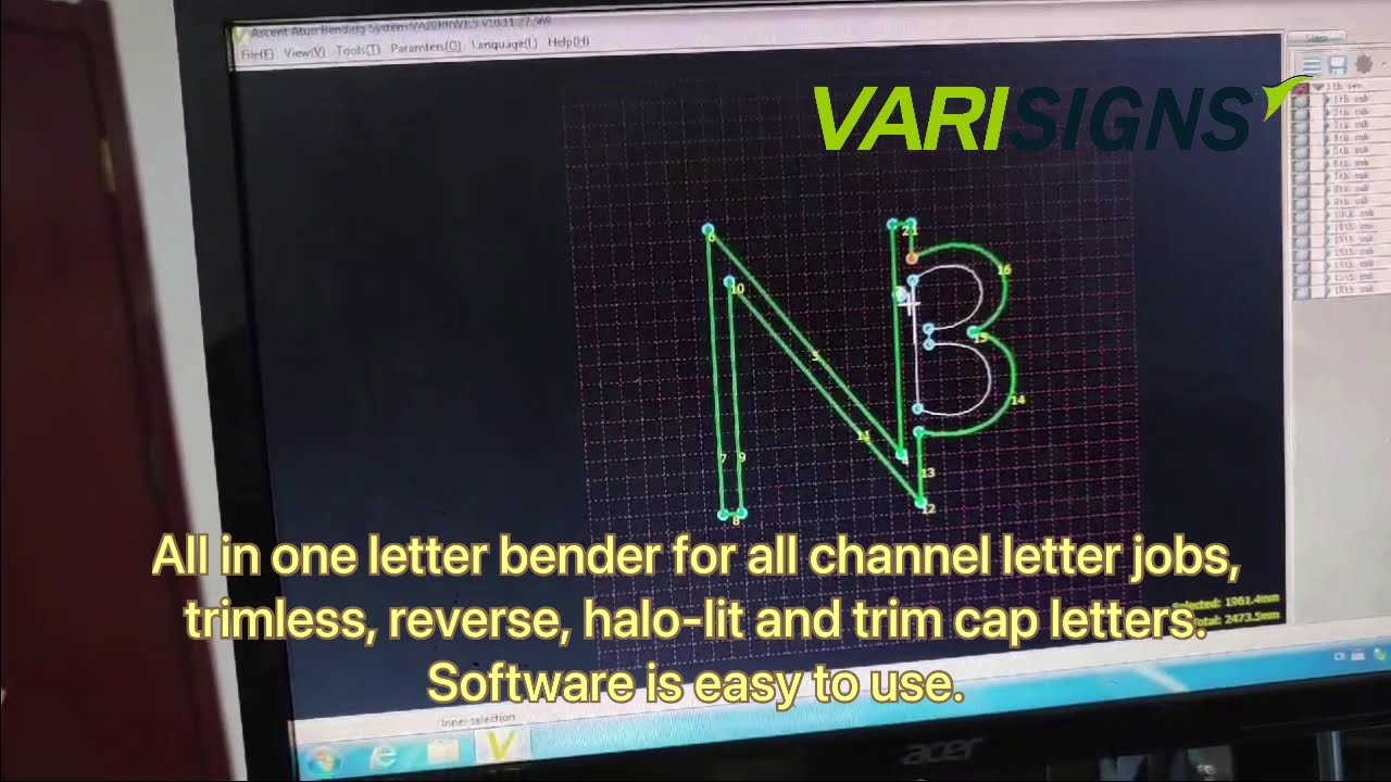 All-in-one Letter Bender Machine bending Trimless, reverse, halo-lit ...