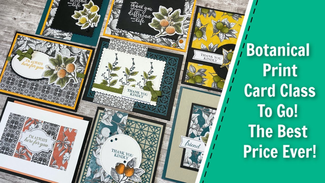 Botanical Prints Card Class To Go - YouTube