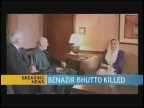 Benazir Bhutto Assaissinated - ITV Newsflash