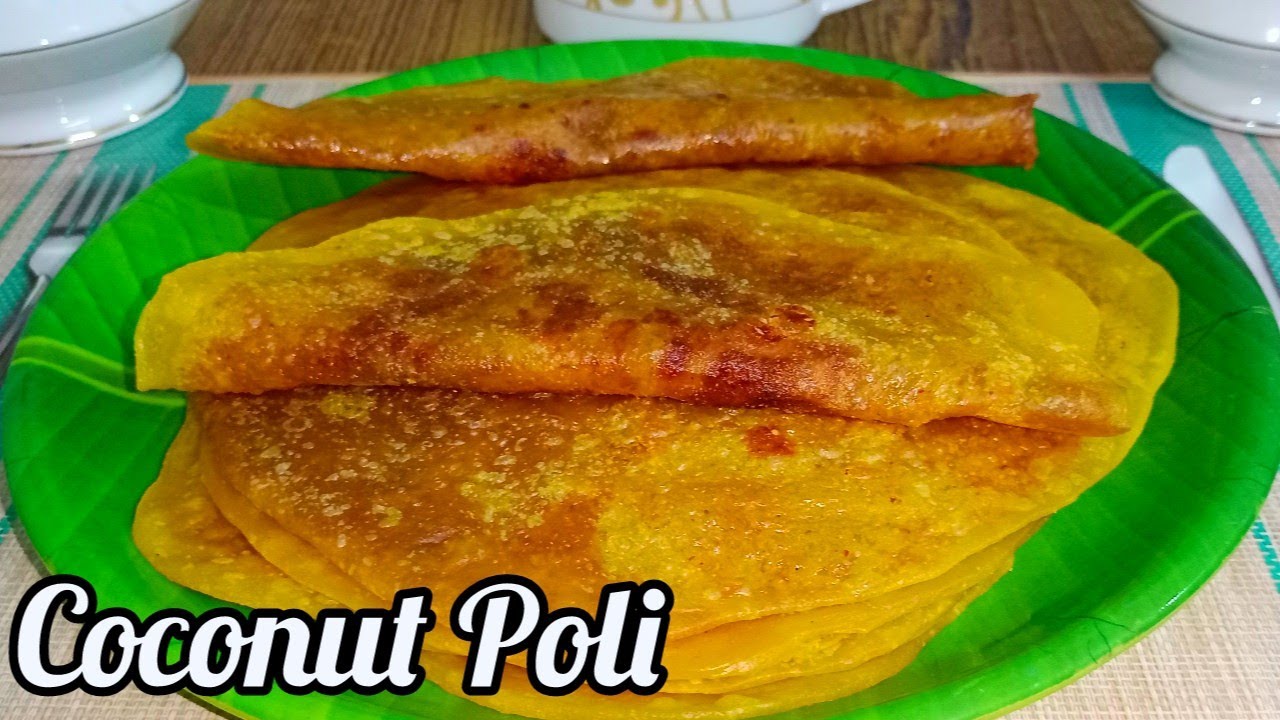 Coconut Poli Recipe | Thengai Poli | Sweet Poli - YouTube
