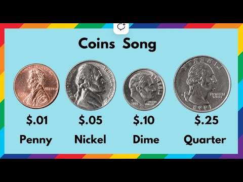 Coin Identification Song - Penny Nickel Quarter Dime - YouTube