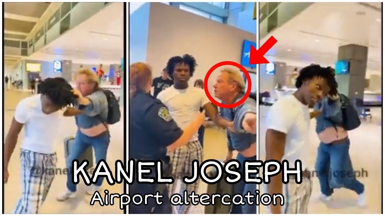 Kanel Joseph Gets Beat Up In The Airport | Reaction #kaneljoseph - YouTube