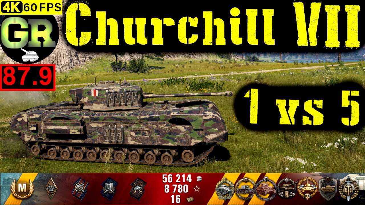 World of Tanks Churchill VII WoT Replay - 8 Kills 3.1K DMG(Patch 1.5.0 ...