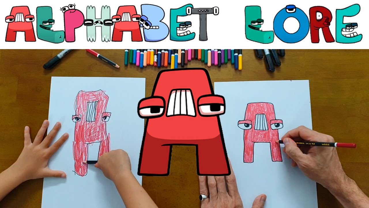 How To Draw Alphabet Lore - Letter A - Easy Drawing Tutorial for ...