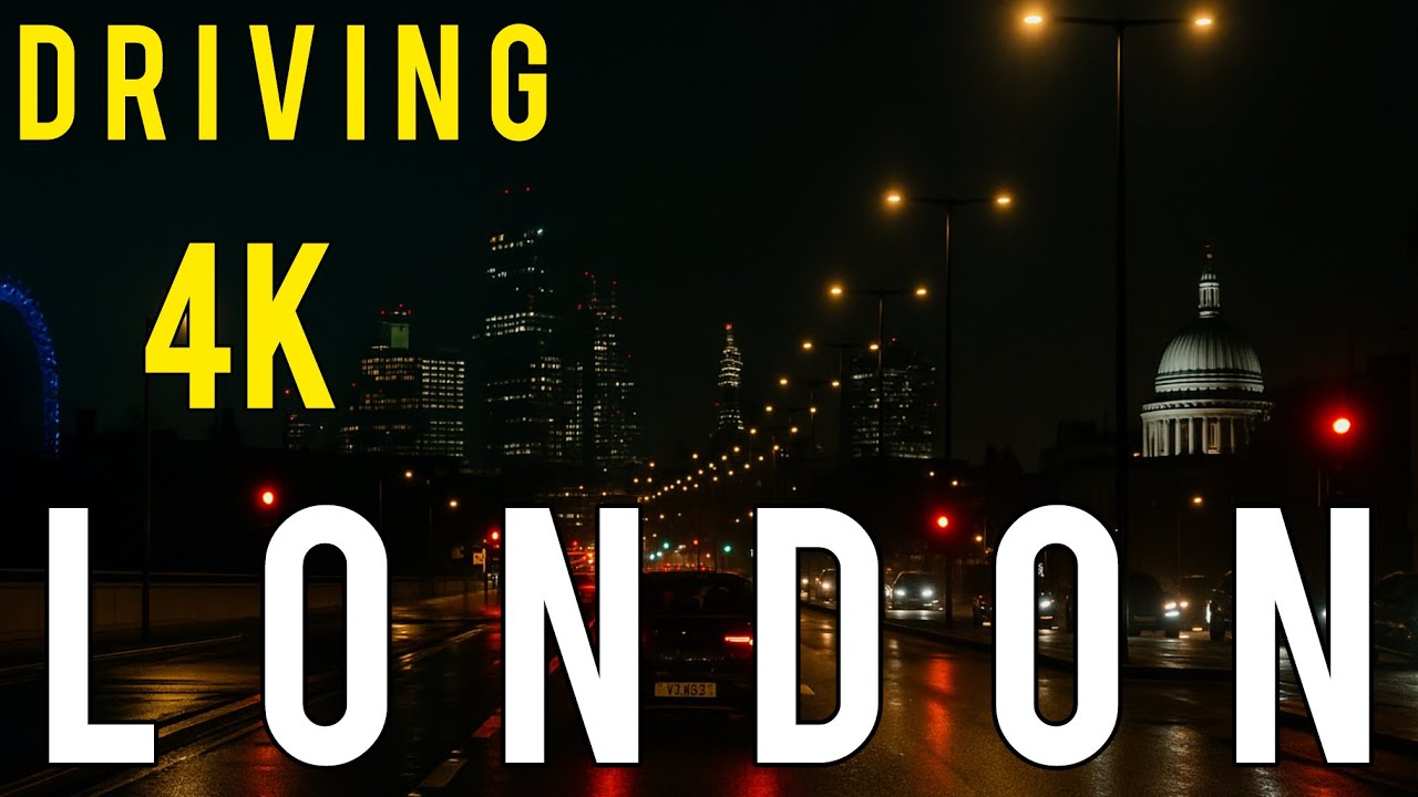 Midnight Drive by Big Ben & Westminster in 4K 🌙 | London Night Dashcam ...