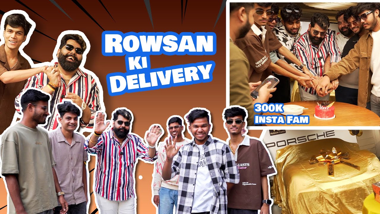 Rowsan Ki Delivery😍 300K Insta Family🥰😘 #vlog25 #fusioncars - YouTube