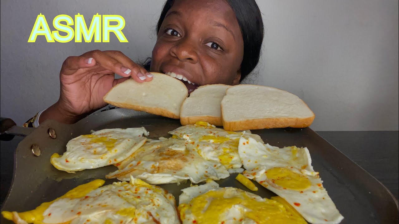 ASMR EGGS & TOAST BREAKFAST(EATING SOUNDS) MUKBANG #asmr #mukbang # ...