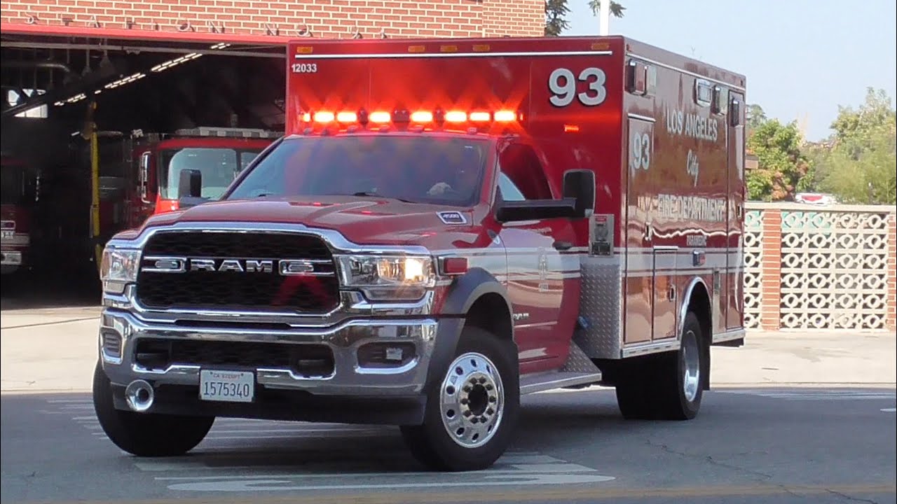 LAFD Rescue 93 Responding - YouTube