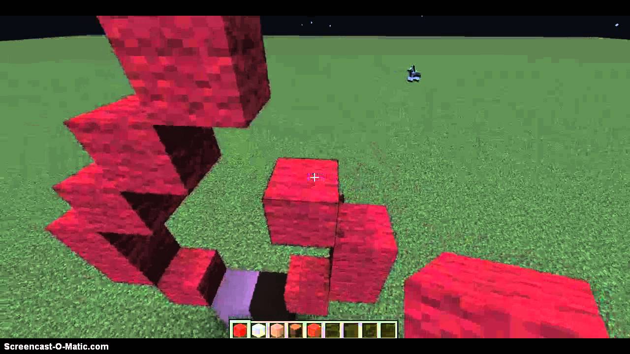Minecraft- Red Mushroom Pixel Art- Part 1 - YouTube