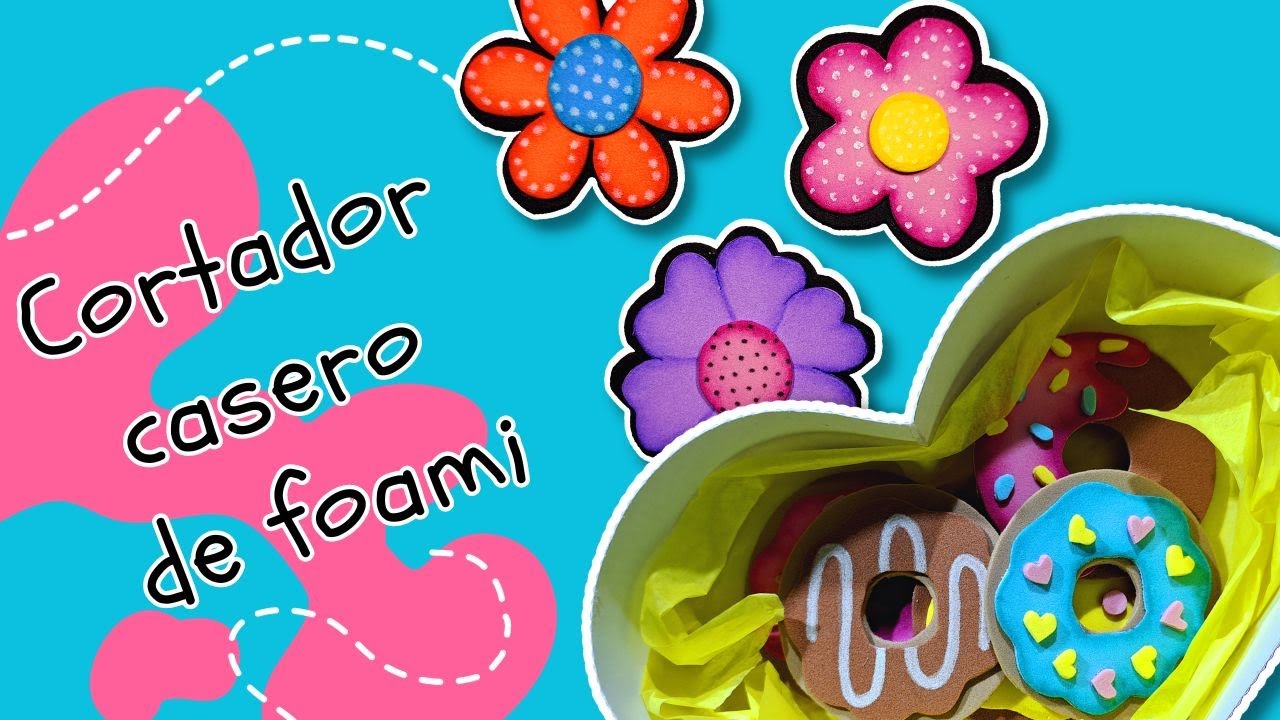 Perforador casero de figuritas de foami ( goma eva ) / foam cutter ...