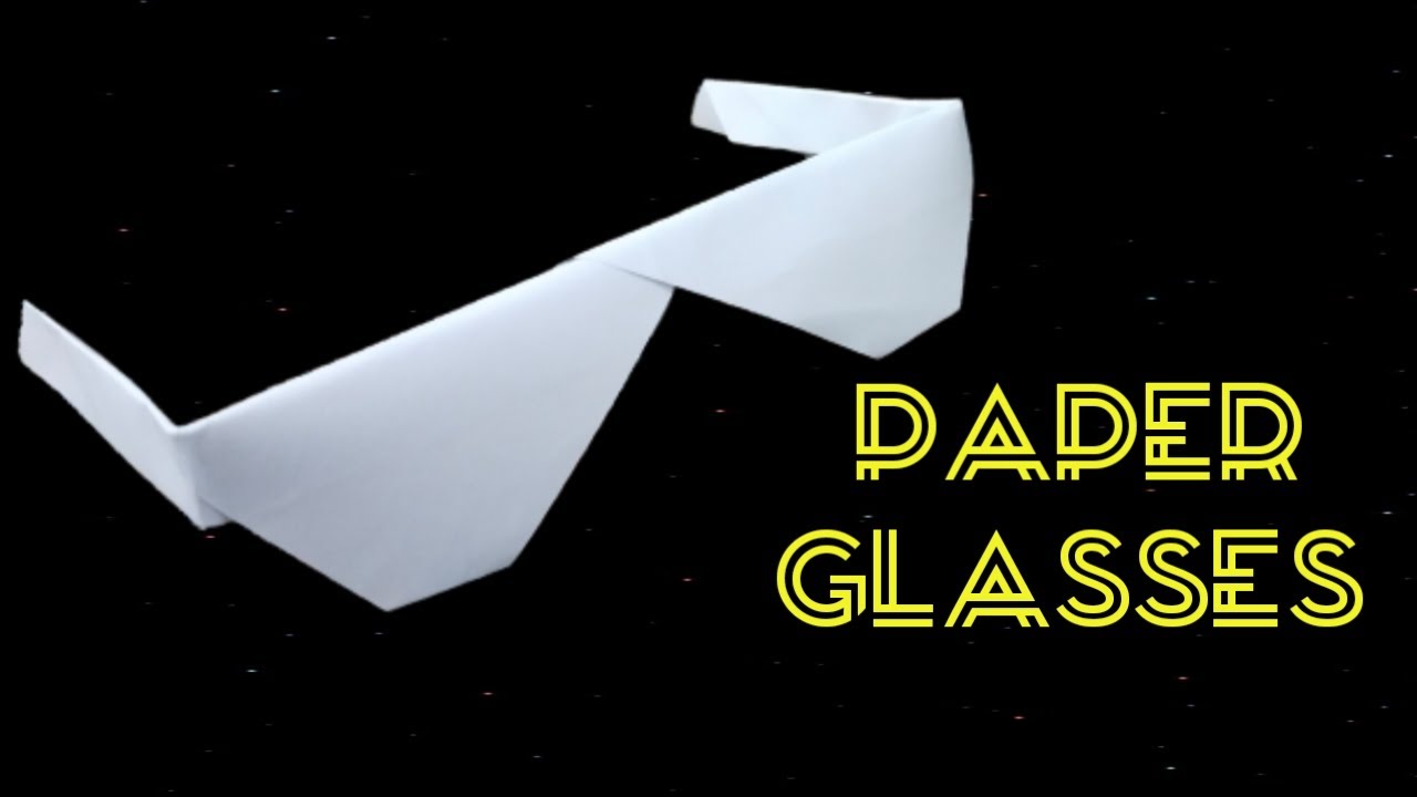 How To Make Paper Sun glasses | vicky Craft - YouTube