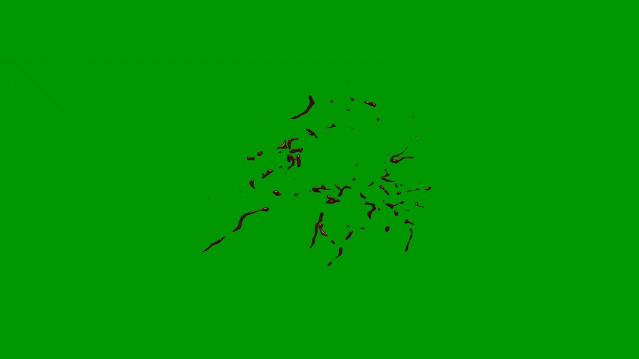 Anime Blood Explosion Green Screen 7 - YouTube
